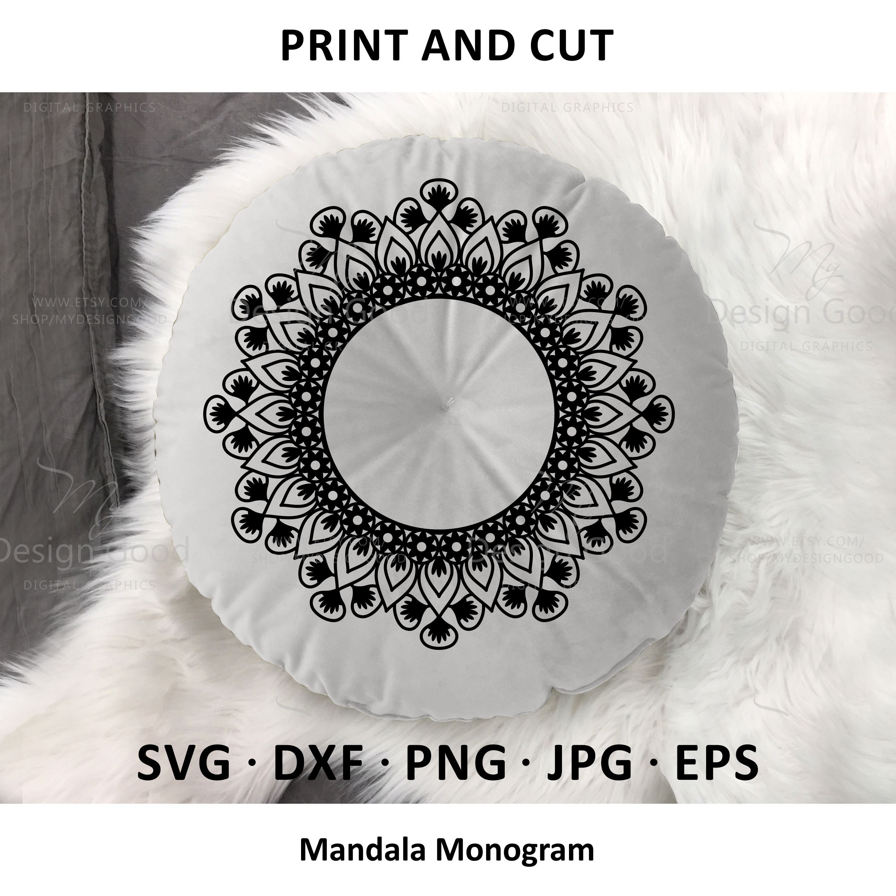 Floral Mandala Svg Mandala Monogram Svg Mandala Svg Mandala - Etsy