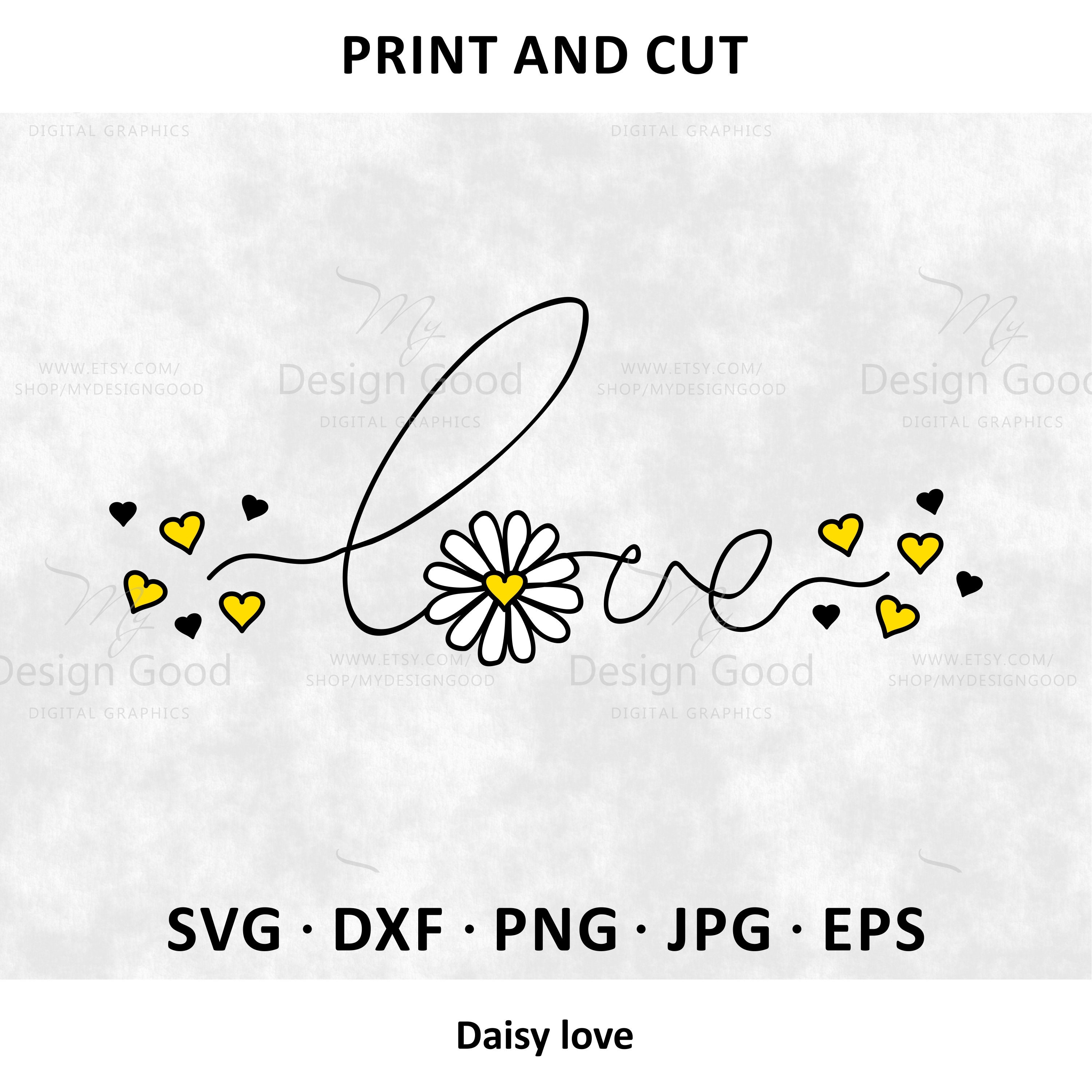 Daisy Heart SVG Daisy Love Svg Valentine's Day Clipart - Etsy Denmark