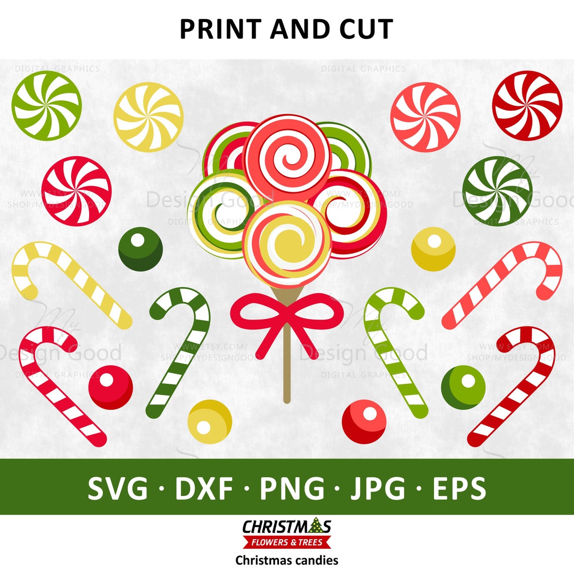Christmas Candy Svg. Holiday Candy SVG. Christmas Candy Cane | Etsy