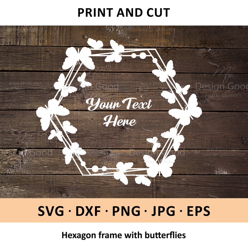 Hexagon Wire Frame Svg. Hexagon Monogram SVG. DIY Shirt. | Etsy