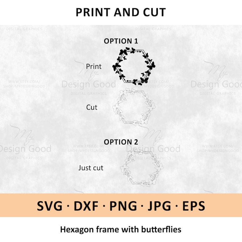 Hexagon Wire Frame Svg. Hexagon Monogram SVG. DIY Shirt. | Etsy