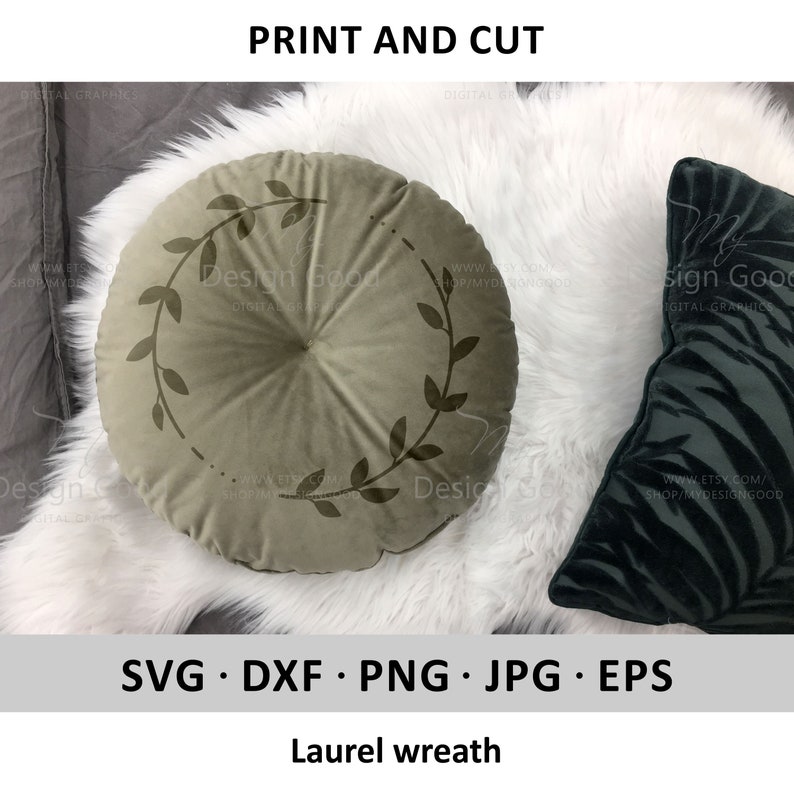 Laurel Wreath SVG. Laurel Frame Svg. Wedding Monogram Svg. - Etsy