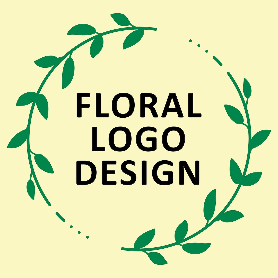 Floral Logo Design, Custom Flower Logo Design, Unique Logo, Branding ...