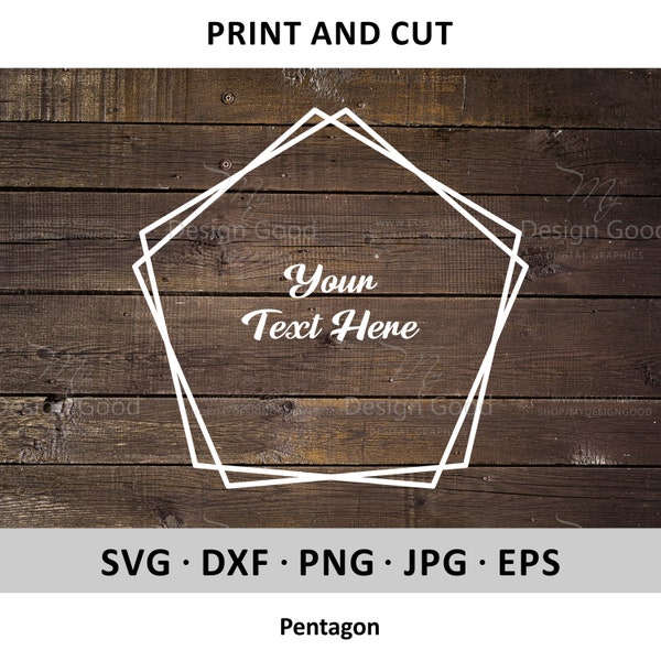 Pentagon Svg - Etsy