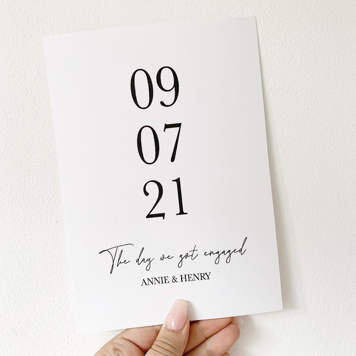Personalised Couple Print | Custom Date Print | the Day We Said I Do ...