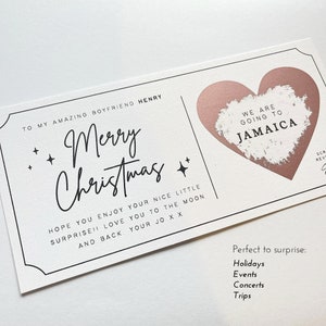 Personalised Scratch off Ticket Birthday, Christmas, Anniversary ...