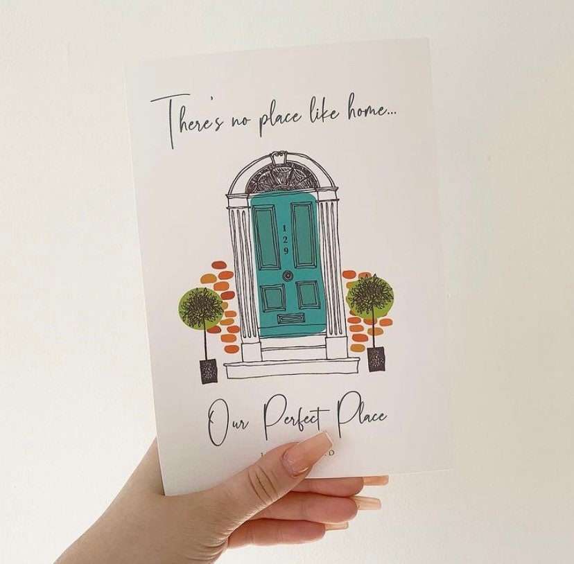Personalized Front Door Print | New Home Gift - Etsy UK
