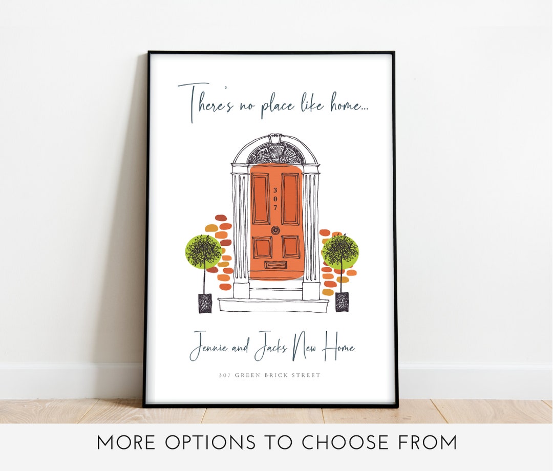Personalised Front Door Print Our First Home Front Door - Etsy