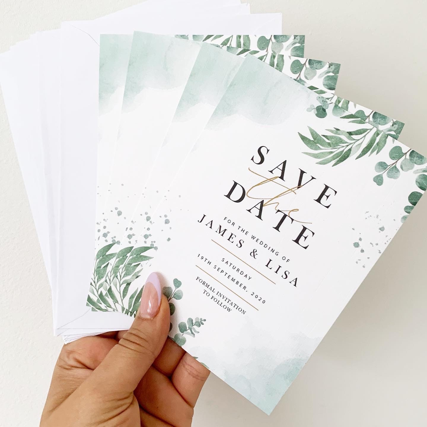 Save the Date Card A6 Printed Personalised Wedding Wedding - Etsy UK