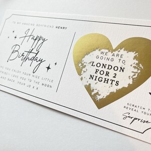 Personalised Scratch off Ticket Birthday, Christmas, Anniversary ...