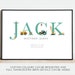 Personalised Name Digger Print Boys Bedroom Nursery Print - Etsy