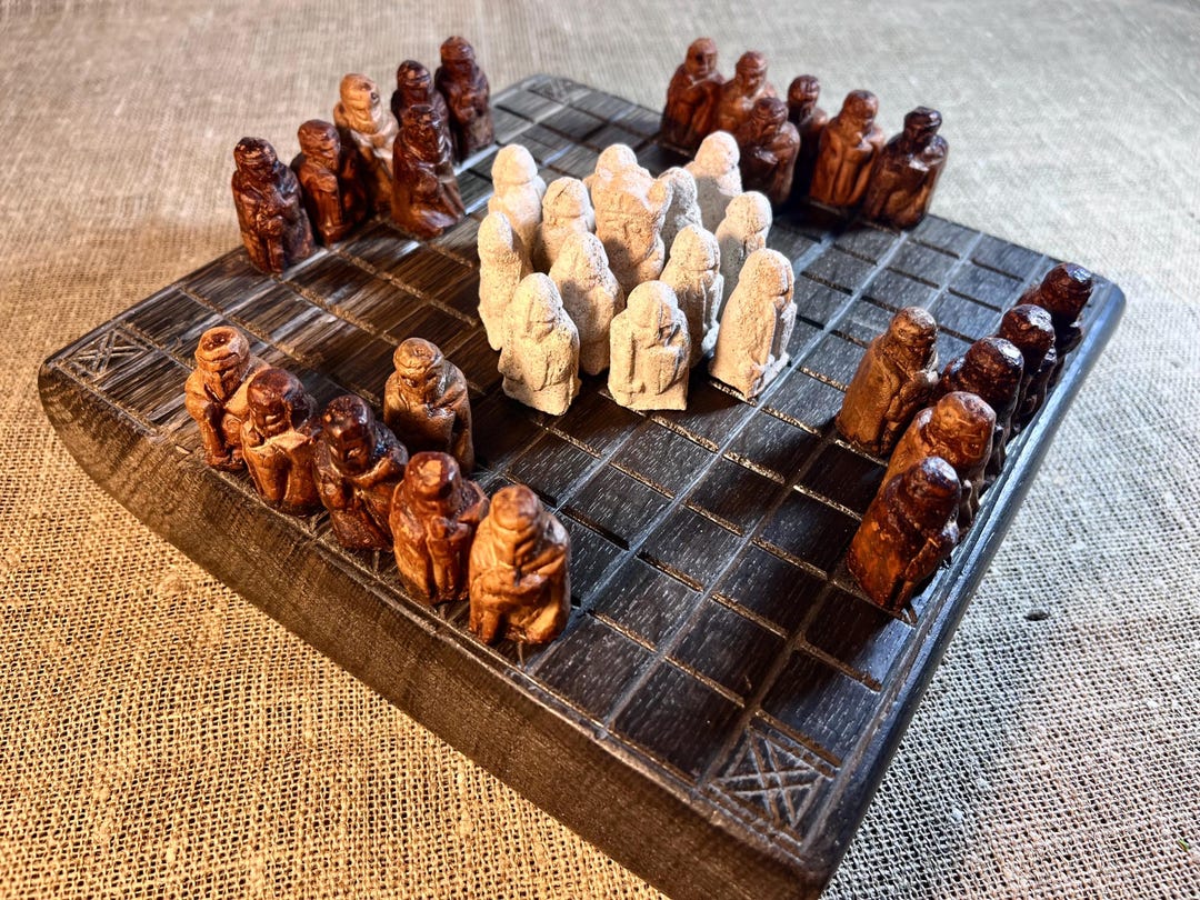 Hnefatafl Board Game. Swedish Falk Art Custom Chess Set Game. Viking ...
