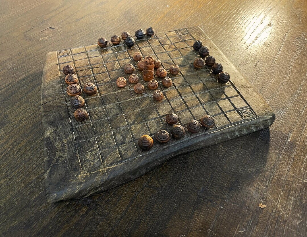 Hnefatafl Board Game. Swedish Falk Art Custom Chess Set Game. Viking ...
