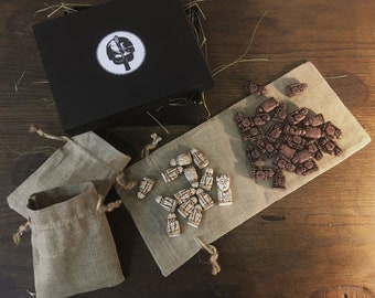 Viking Resin Hnefatafl / Tafl Game Pieces Only - Not the Game Board - Etsy