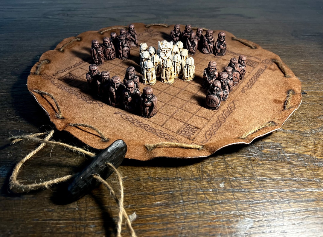 Hnefatafl Board Game. Swedish Falk Art Custom Chess Set Game. Viking ...