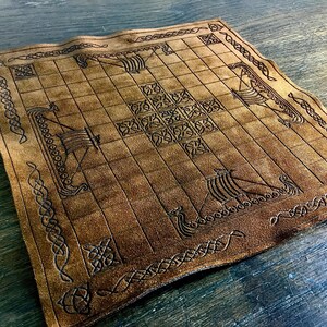 Hnefatafl Board Game. Swedish Falk Art Custom Chess Set Game. Viking ...
