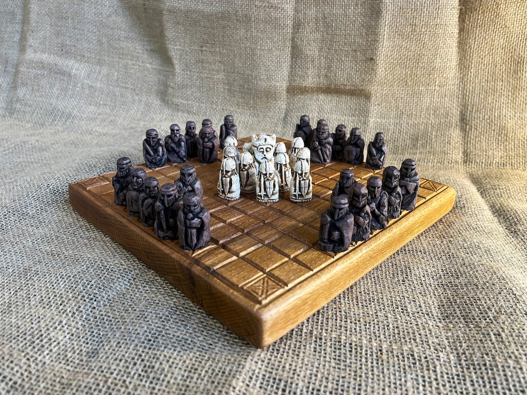 Hnefatafl Board Game. Swedish Falk Art Custom Chess Set Game. Viking ...