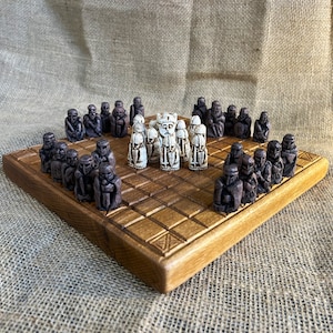Hnefatafl Board Game. Swedish Falk Art Custom Chess Set Game. Viking ...