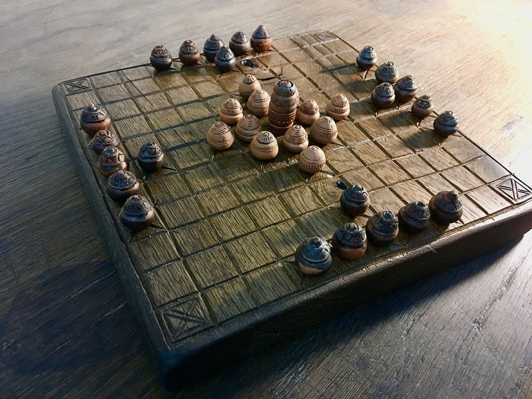 Hnefatafl Board Game. Swedish Falk Art Custom Chess Set Game. Viking ...
