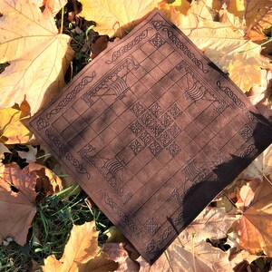 The Hnefatafl Board Game With Wooden Pieces - Etsy