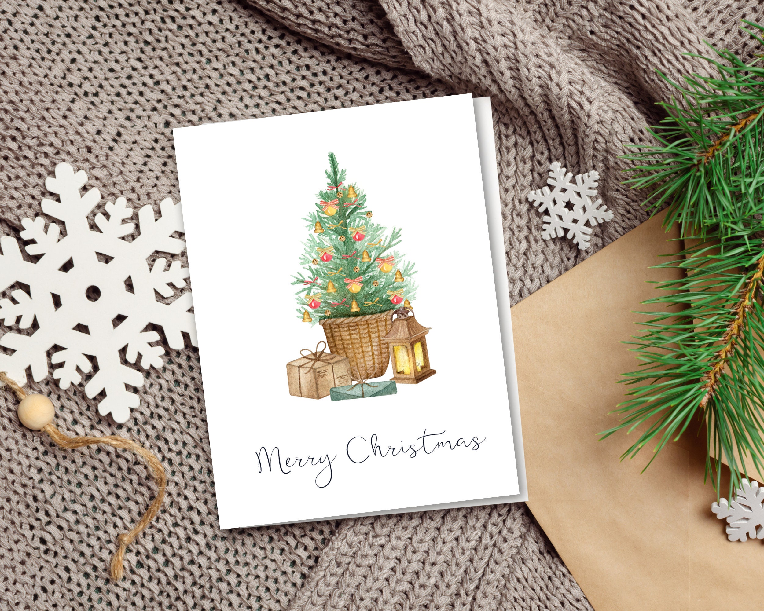 DIGITAL Christmas Cards 20 Printable Merry Christmas Postcards Vintage ...