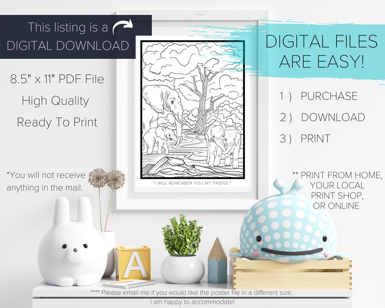 Printable Colouring Page Instant Download A Little Punny | Etsy