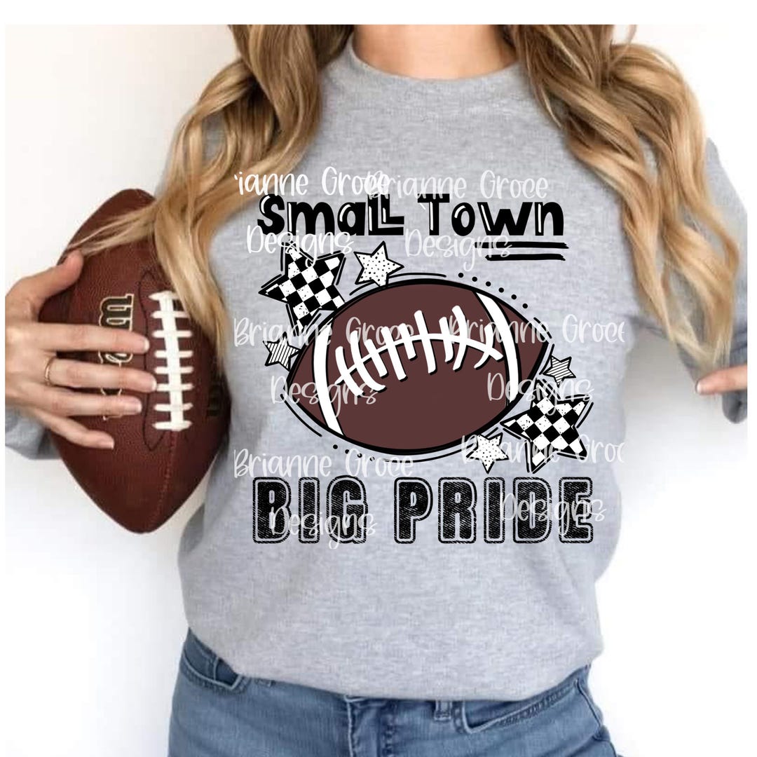 Retro Small Town Big Pride Football Spirit Digital Design Download ...