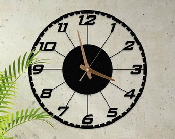 Latin Number Clock - Etsy