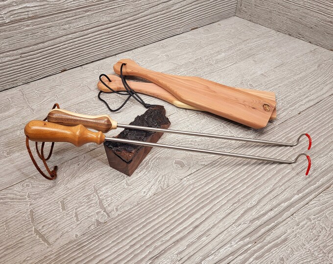 Pig Tail Flipper/grill Meat Hook, Large - Etsy