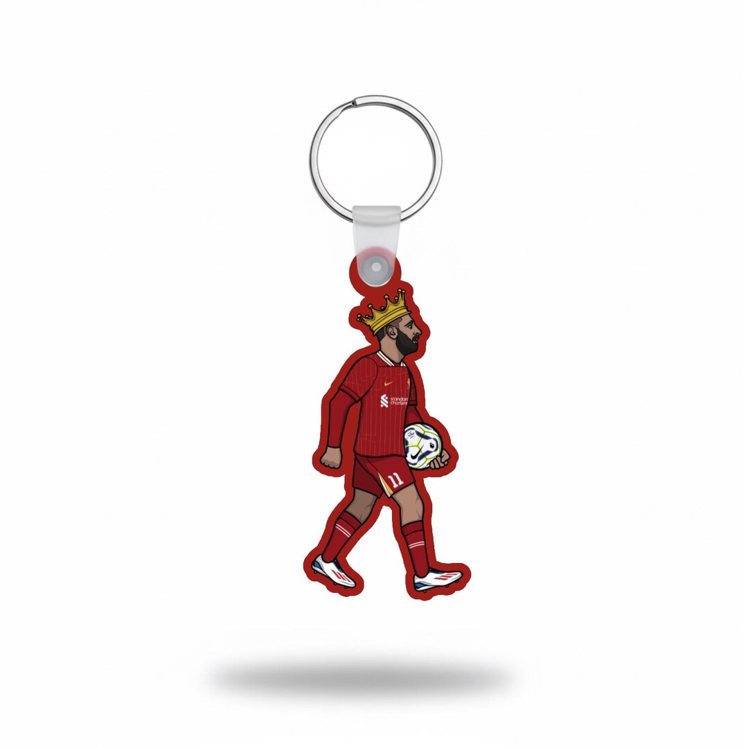 Mohamed Salah Liverpool Keyring - Football Keychain - Egyptian King ...
