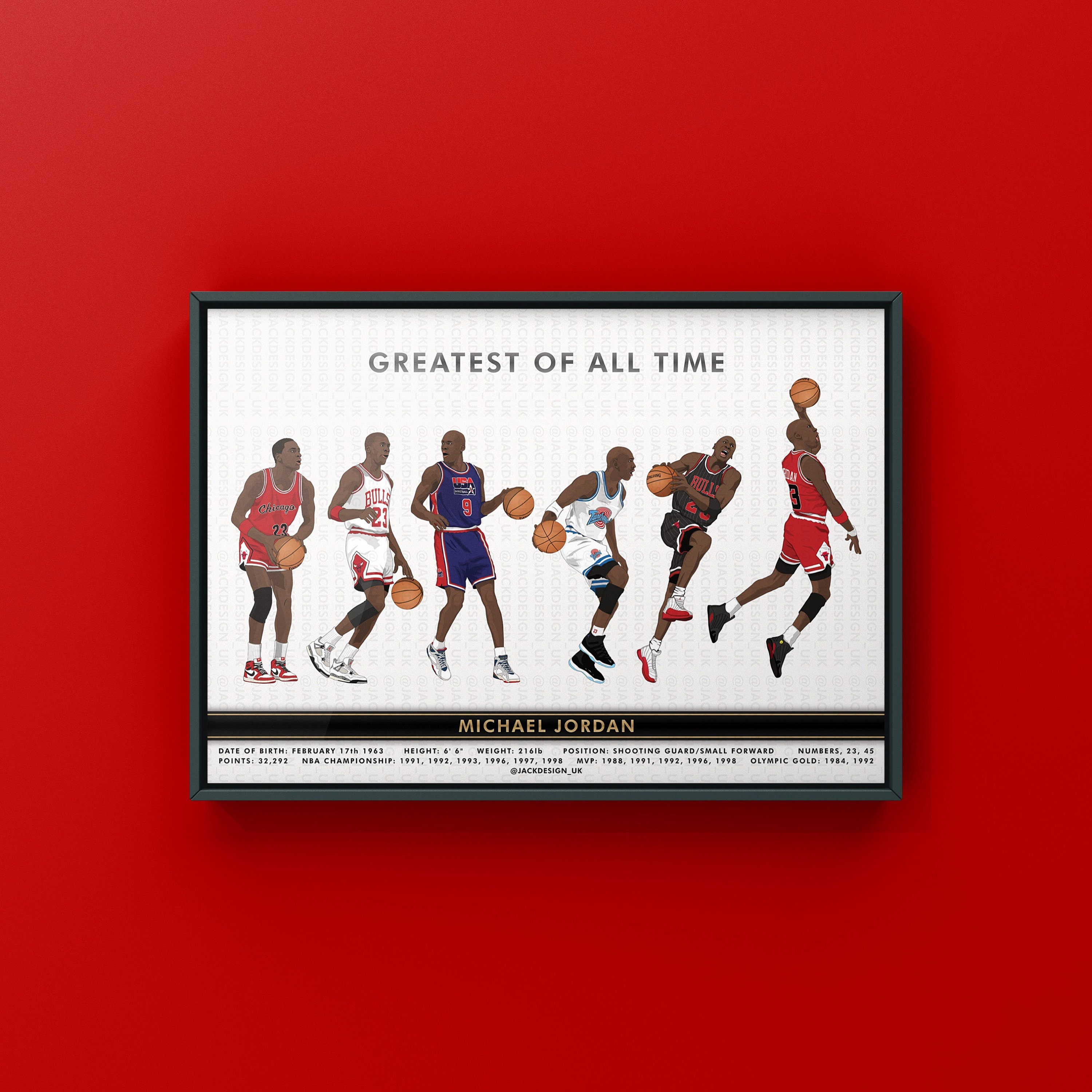 Michael Jordan Poster A3 A4 11X14 8X6 Jordan Basketball - Etsy