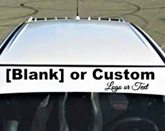 Blank Windshield Banner - Etsy