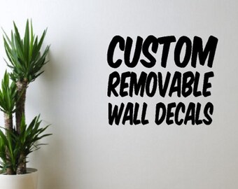 Custom Wall Decal Removable - Etsy