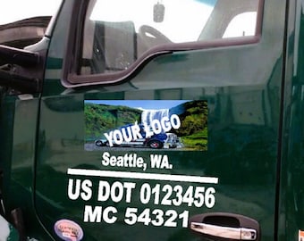 Custom Logo Dot Truck Decals - Etsy
