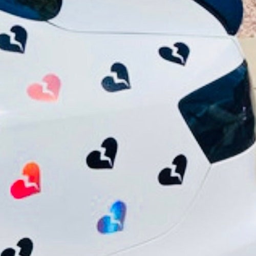 Broken Heart Outline Pack Sadboyz Decal Sadgirlz Bumper - Etsy