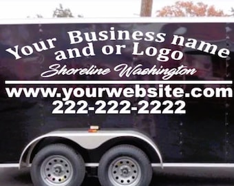 Custom Trailer Stickers - Etsy