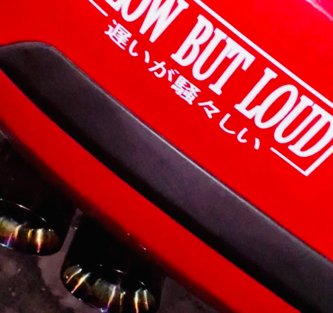 Slow but Loud JDM Decal Sticker bumper Sticker Window Decal | Etsy UK Slow but Loud JDM Decal Sticker bumper Sticker Window Decal | Etsy UK
