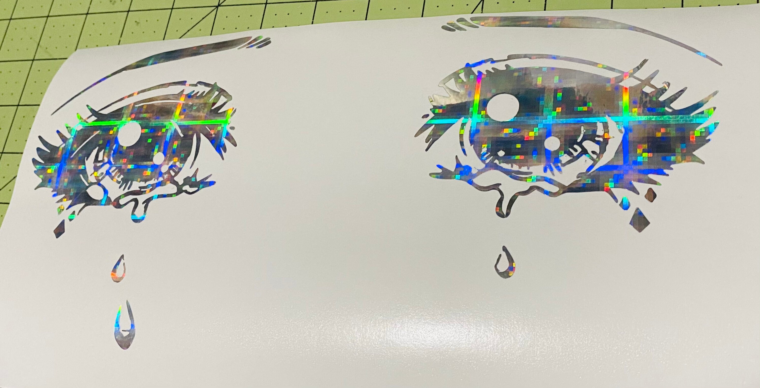 Crying Eyes JDM Decal Sticker. sadboyz Sadgirlz Bumper | Etsy