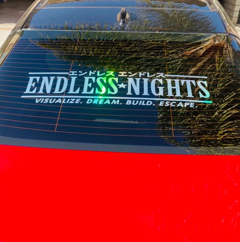 Endless Nights JDM Decal Sticker bumper Sticker Windshield - Etsy