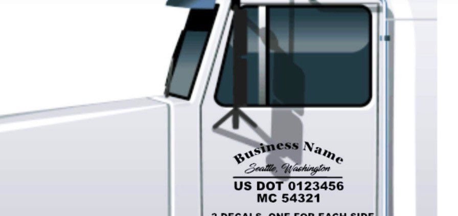 Custom US DOT Trucking Decal Stickers tow truck trucking 18 | Etsy