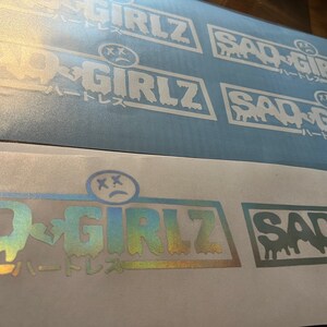 Buy 1 Get 1 Free - Sadgirlz Heartless Decal Sticker (bumper, Windshield ...