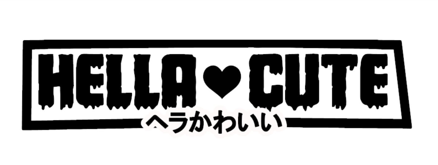 Hella Cute Japanese Jdm Car Decal Bumper Sticker Windshield | Etsy