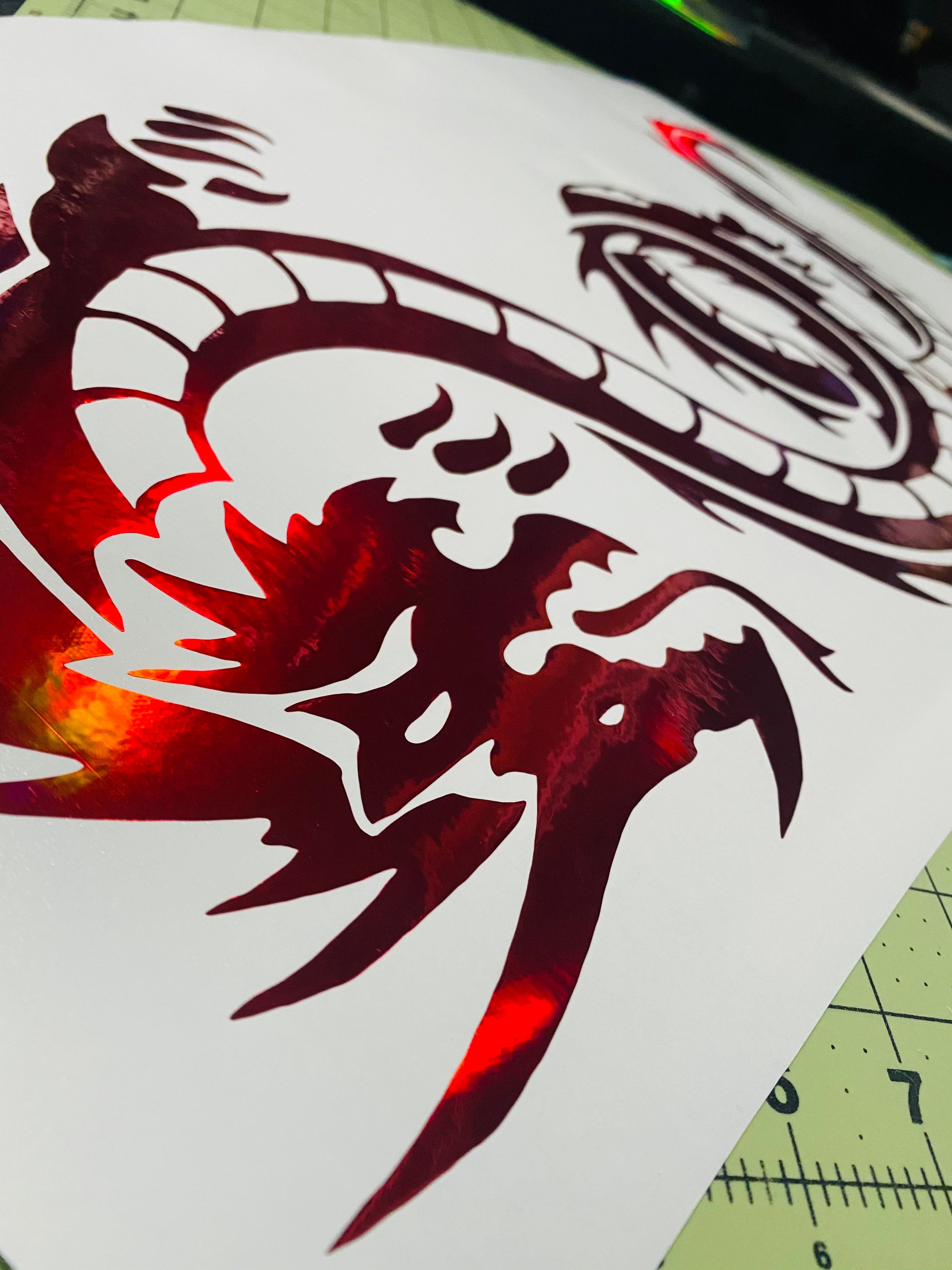 Dragon JDM Decal Sticker bumper dragon Japanese wall | Etsy