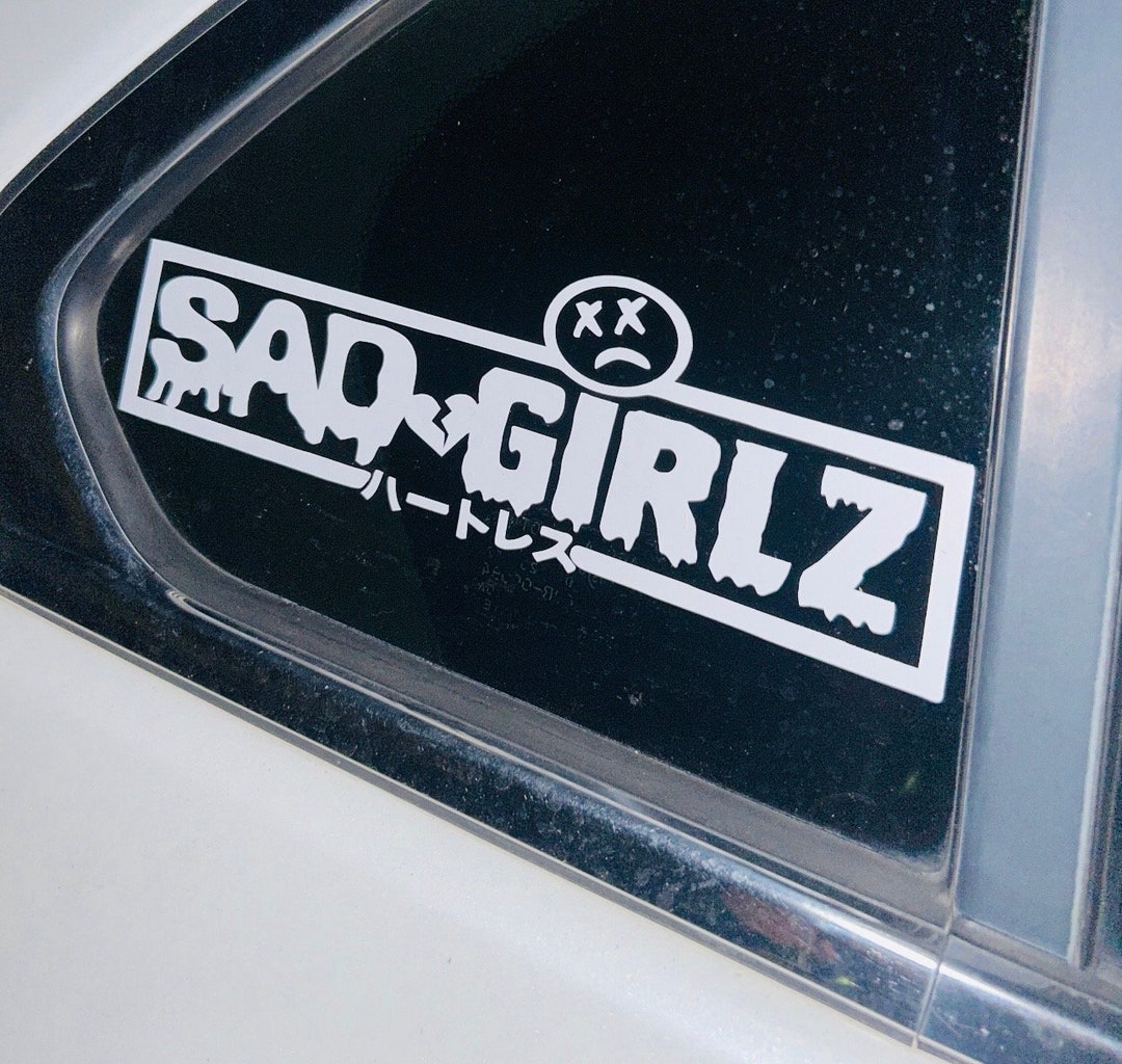 Buy 1 Get 1 Free - Sadgirlz Heartless Decal Sticker (bumper, Windshield ...