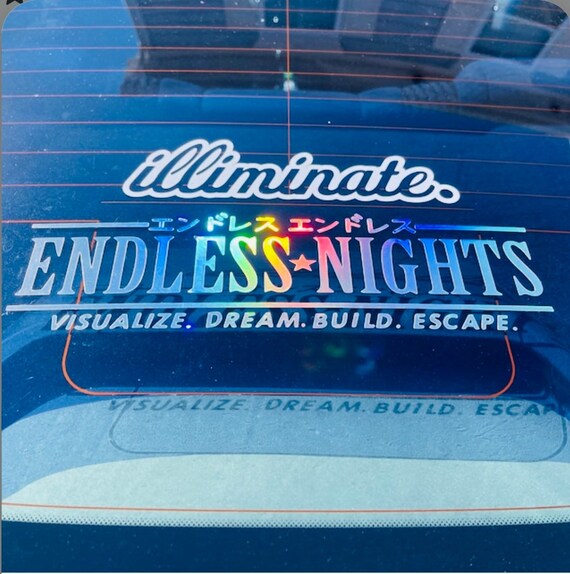 Endless Nights JDM Decal Sticker bumper Sticker Windshield - Etsy
