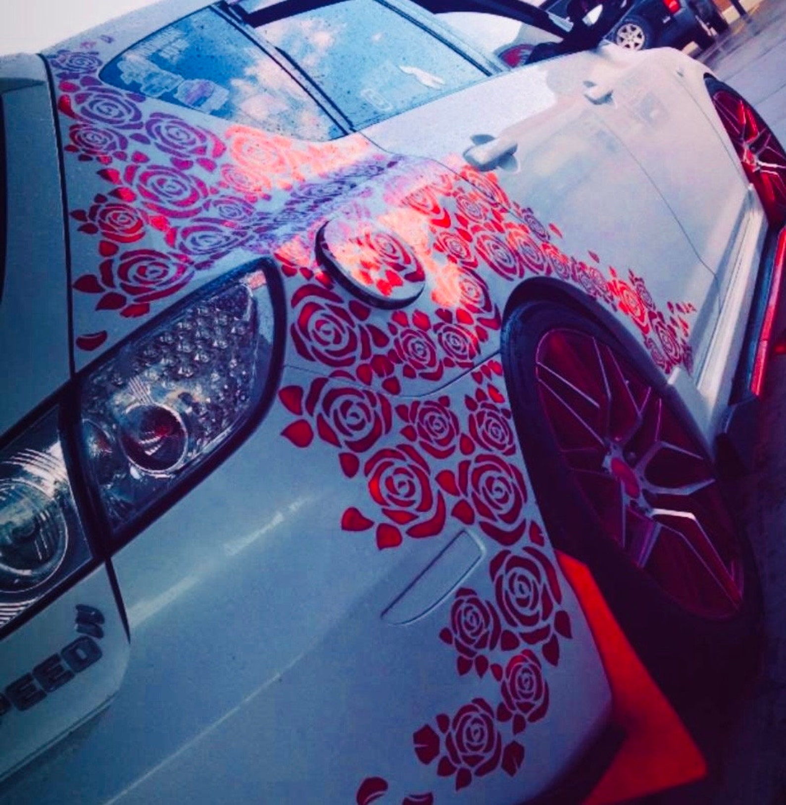 Rose and Falling Petals JDM Decal Sticker Pack rose Petals, Sadboyz ...