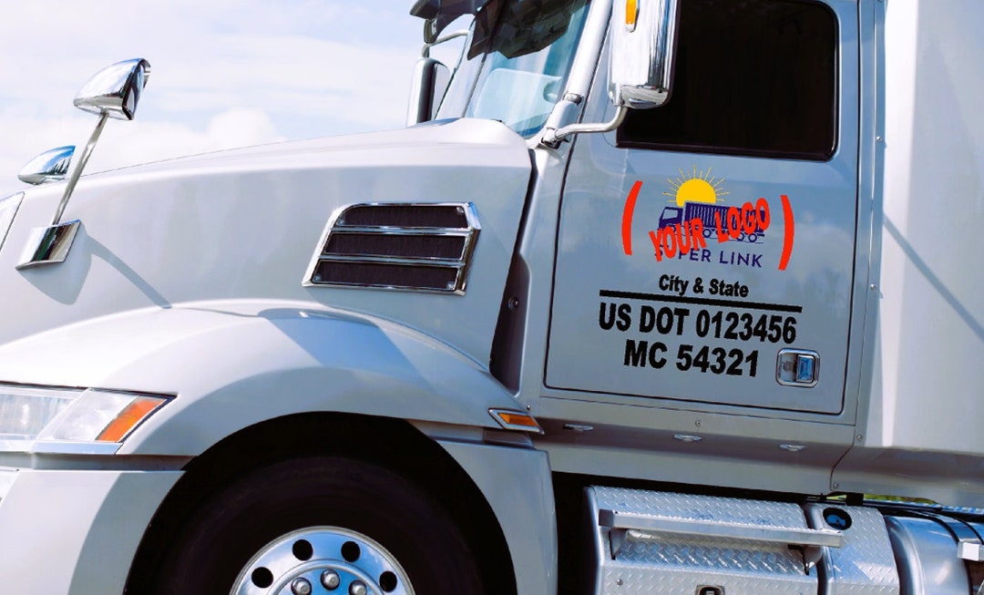 Custom Us Dot Decals Your Logo Custom Truck Decals Semi Stickers - Etsy