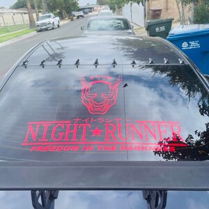 Night Runner Decal Sticker Freedom in the Darkness - Etsy
