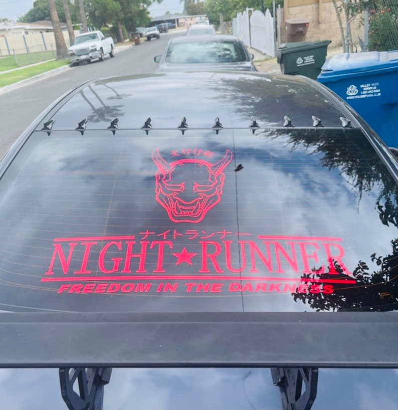 Night Runner Decal Sticker Freedom in the Darkness - Etsy Hong Kong