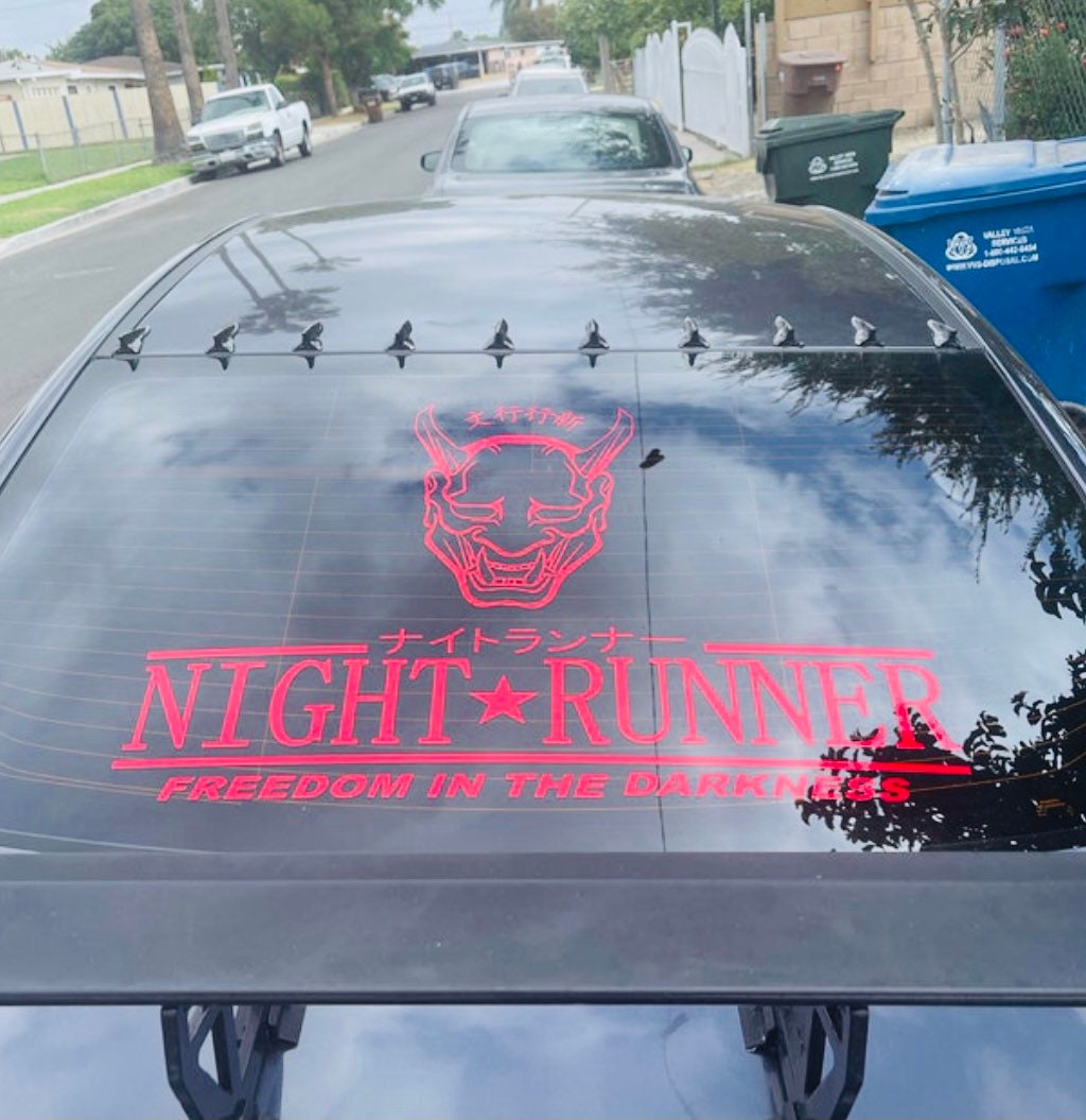 Night Runner Decal Sticker Freedom in the Darkness - Etsy